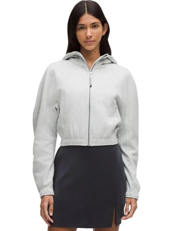 Lululemon Scuba Relaxed-fit Full-zip Hoodie - Heathered Core Ultra Light Grey