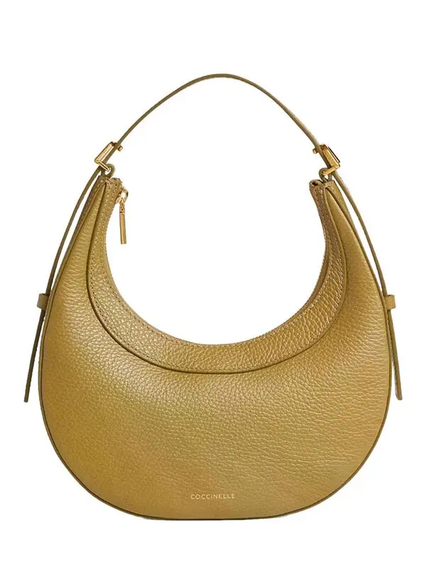 COCCINELLE Grained-leather Mini Shoulder Bag - Green