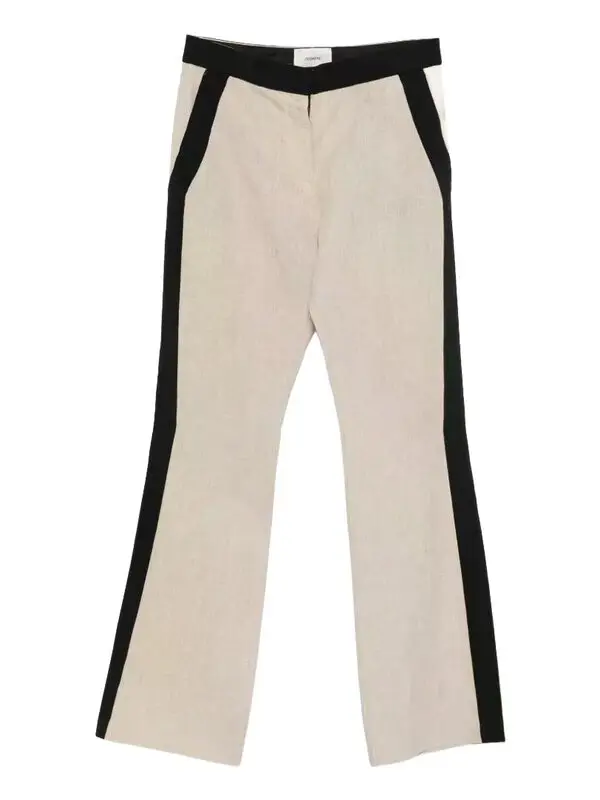Coperni Contrasting Trim Trousers - Neutrals