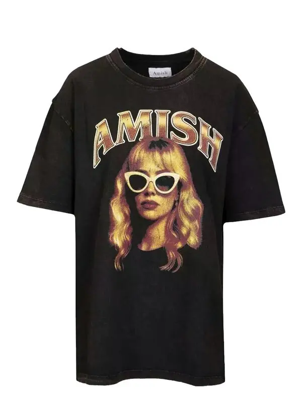 AMISH SUPPLIES Logo-detail T-shirt - Black