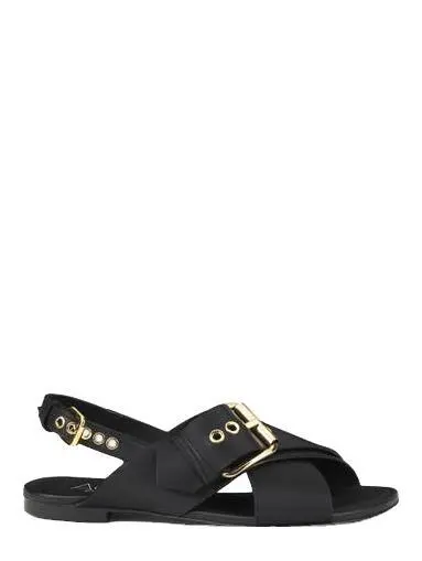 Agl Criss Cross Sandal - Black Nappa