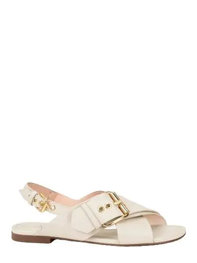 Agl Criss Cross Sandal - Milky