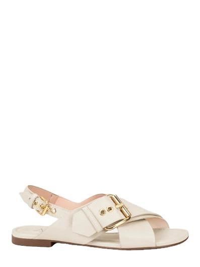 Agl Criss Cross Sandal - Milky
