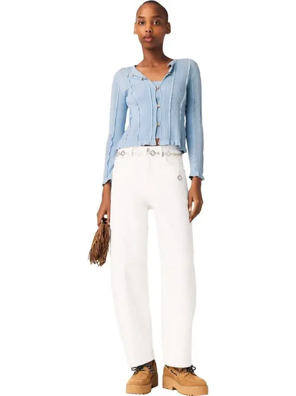 Maje 2-in-1 Cardigan - Blue Sky
