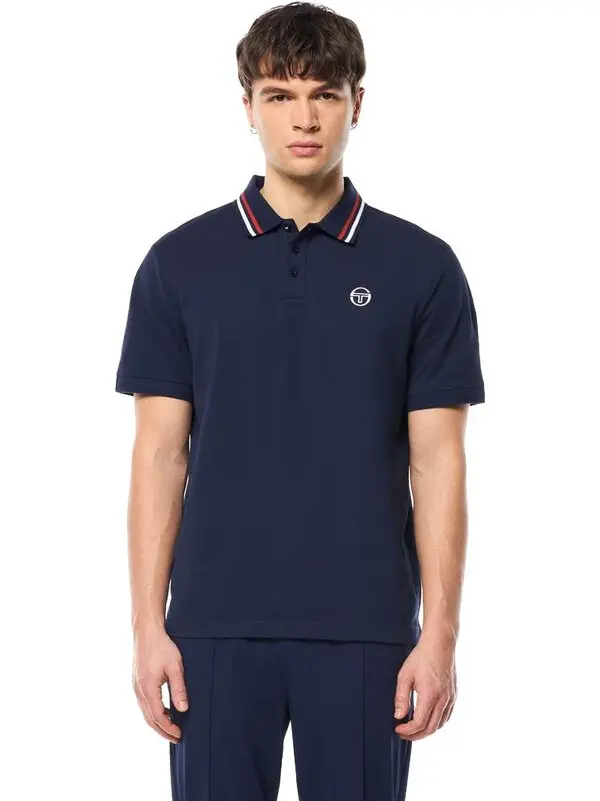 SERGIO TACCHINI Ciro Pique Polo - Maritime Blue