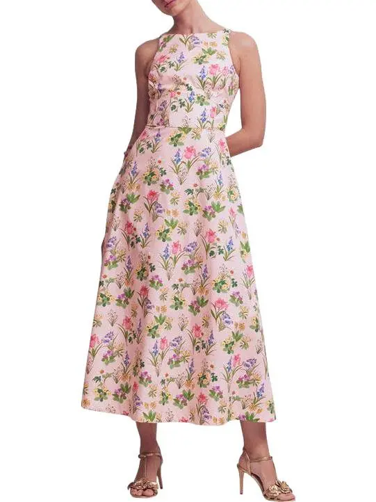 Boden Occasion Floral Print Maxi Sundress - Pink Floral