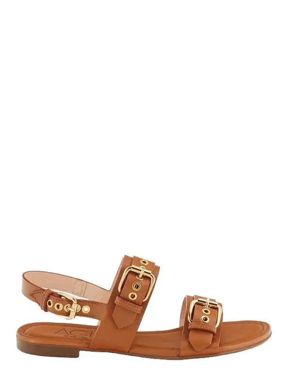 Agl Summer Buckled Sandals - Brandy Nappa
