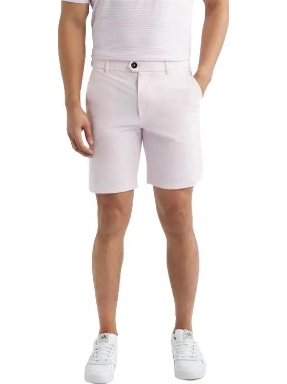 Greyson Montauk 8-inch Flat Front Golf Shorts - Pink Sky