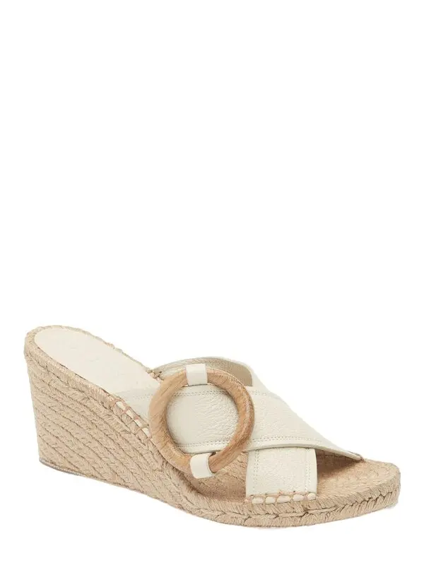 PEDRO GARCIA Orys Wedge Sandal - Ivory Petitgrain-oak