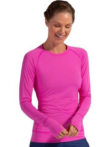 BLOQUV Long Sleeve Uv Protection Pullover Sun Shirt - Bubble Gum