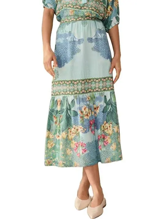 RAISHMA Printed Tracy Skirt - Blue