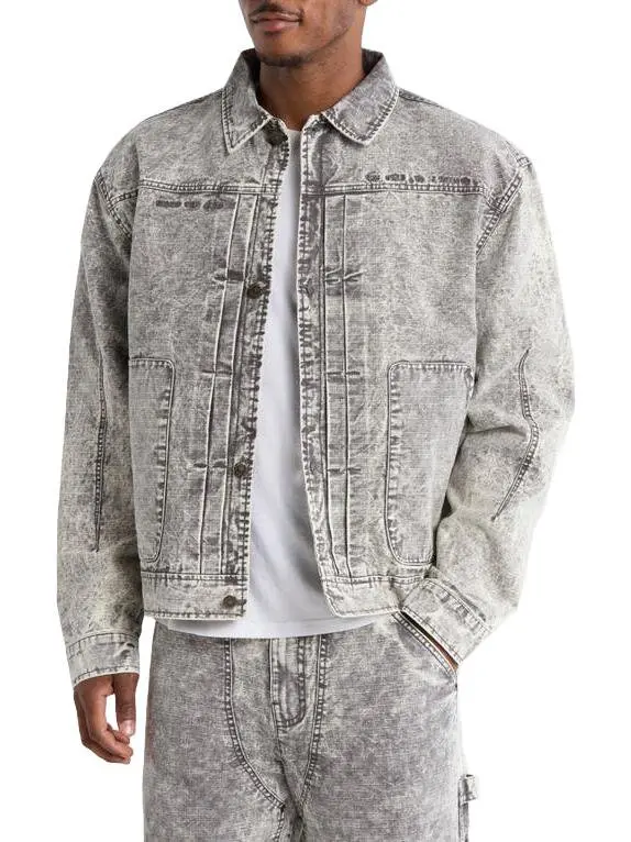 HONOR THE GIFT Still Do Ripstop Trucker Jacket - Grey