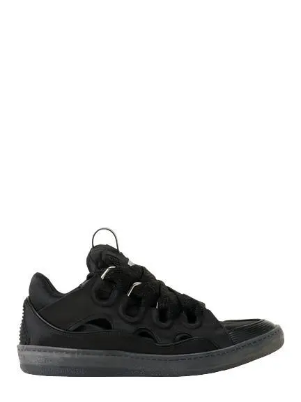 LANVIN Curb Satin Sneakers - Black