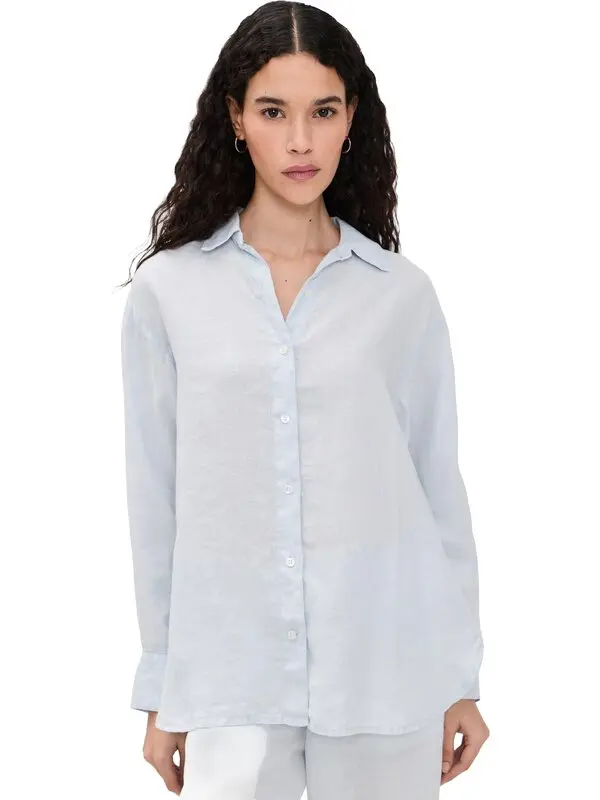 JAMES PERSE Lightweight Canvas Linen Shirt - Memory