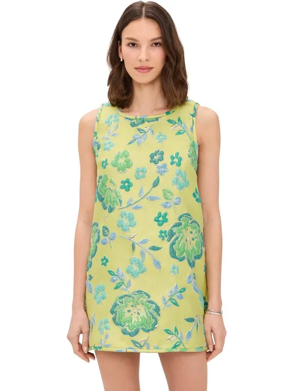 Arianne Elmy Swing Swing Tank Dress - Monochrome Lime Green
