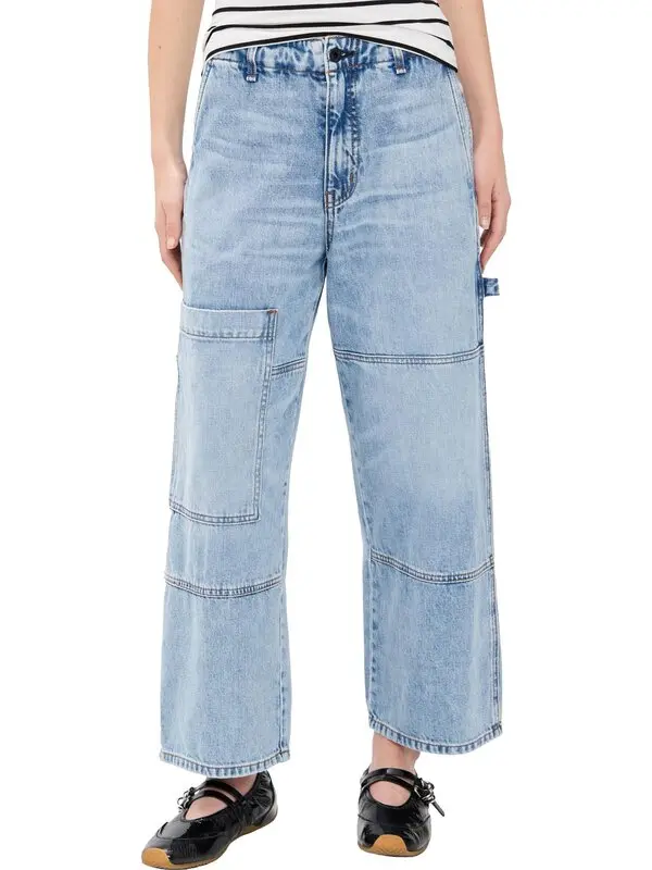 ASKK NY Cropped Carpenter Jeans - Blondie