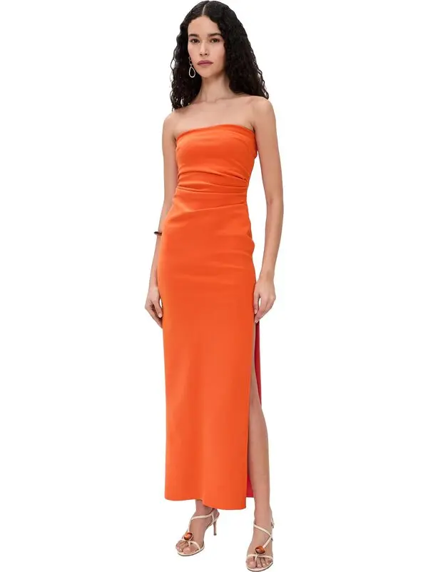 Bec & Bridge Reina Strapless Maxi Dress - Orange