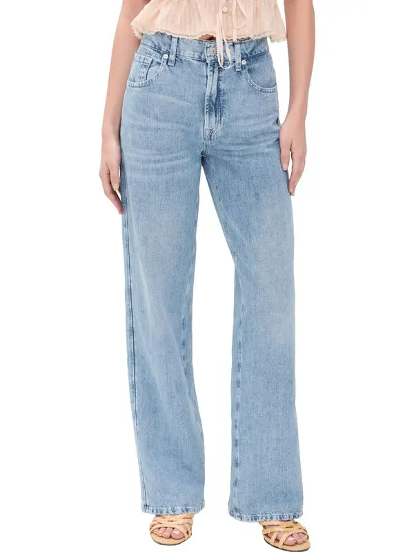 7 For All Mankind Stovepipe Straight Leg Jeans - Iris