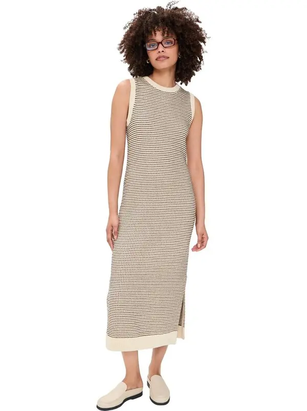 Varley Sadia Knit Midi Dress - Birch