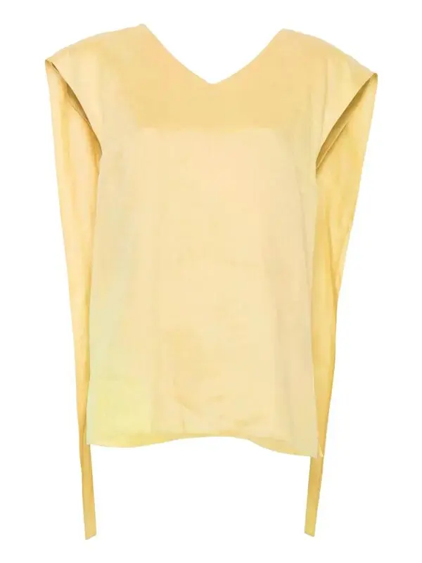 Max Mara V-neck Long-sleeve Top - Yellow