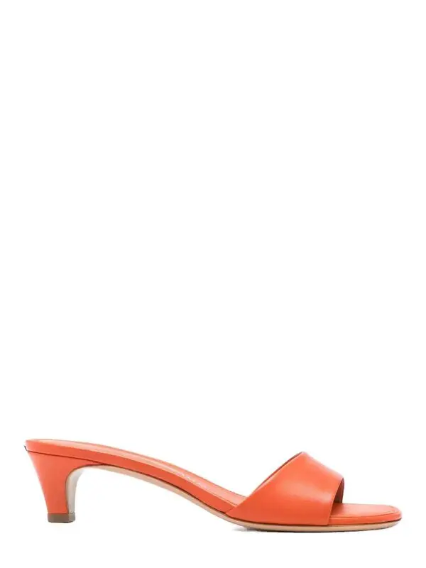 FERRAGAMO Low Heeled Slip-on Sandals - Orange