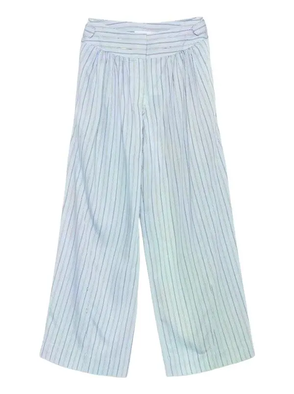 IRO PARIS Striped Wide-leg Trousers - Blue