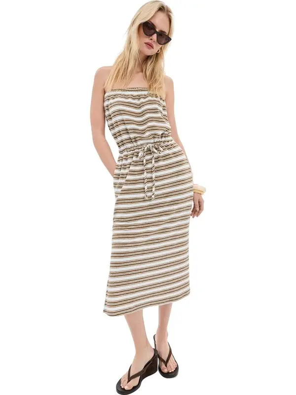 LE BOP Kai Dress - White/chocolate