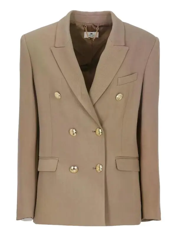 Elisabetta Franchi Double-breasted Blazer - Neutrals