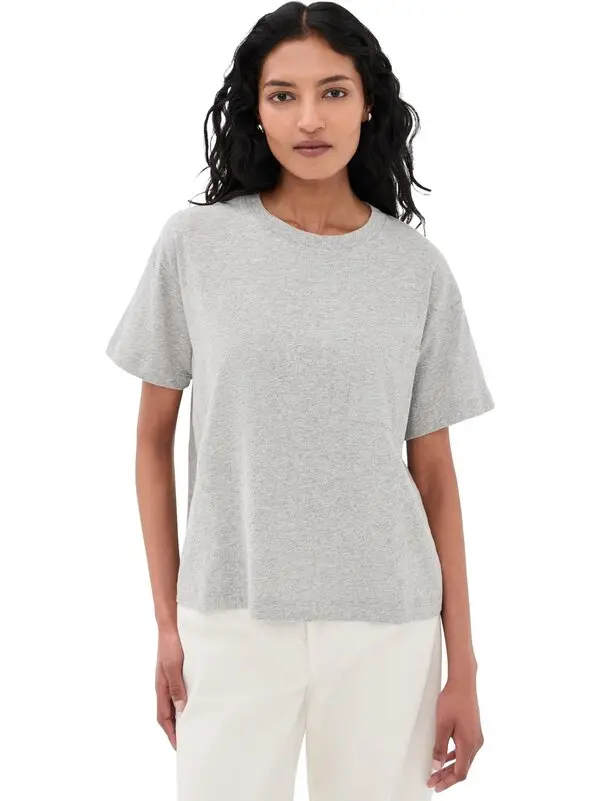 Jenni Kayne Vintage Pocket Tee - Heather Grey