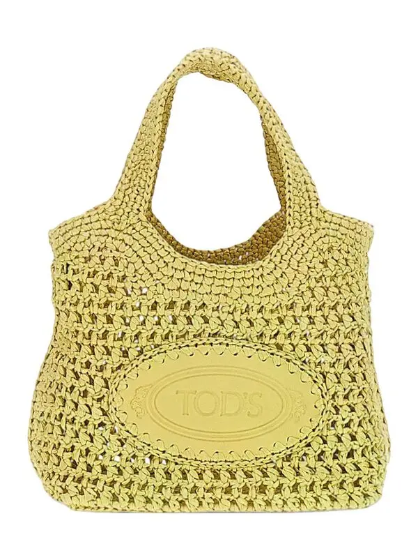 TOD'S Logo-patch Tote Bag - Yellow
