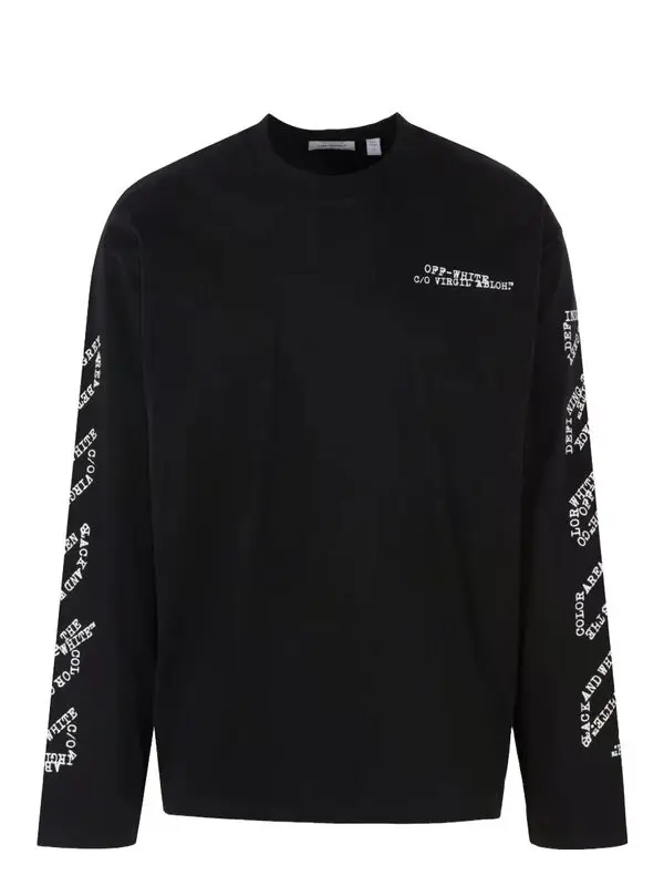 Off-White Long-sleeve Graphic T-shirt - Black