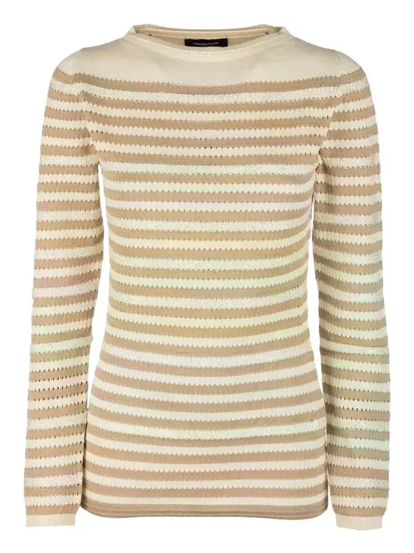 Fabiana Filippi Striped Sweater - Neutrals
