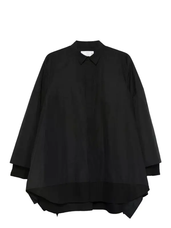 Sacai Chest-pocket Layered Shirt - Black