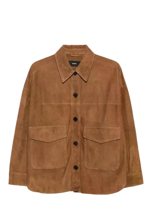ARMA Kaylee Suede Jacket - Brown