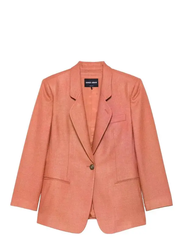 Giorgio Armani Single-breasted Blazer - Orange