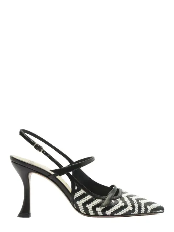 ALEXANDRE BIRMAN Tita Zig Raffia Pumps - White