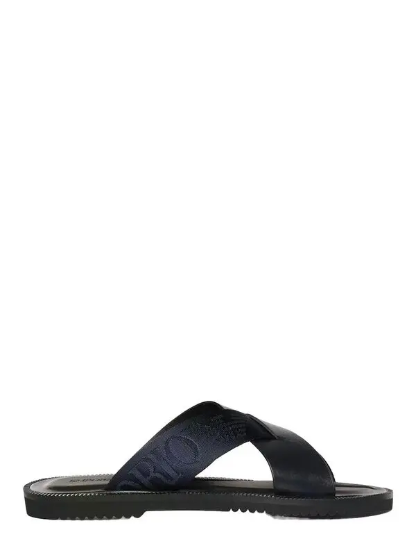 Emporio Armani Crossover-strap Sandals - Blue