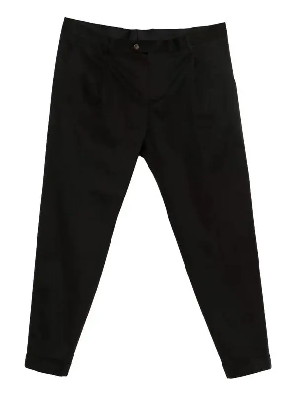CENERE GB Pleated Tailored Trousers - Black