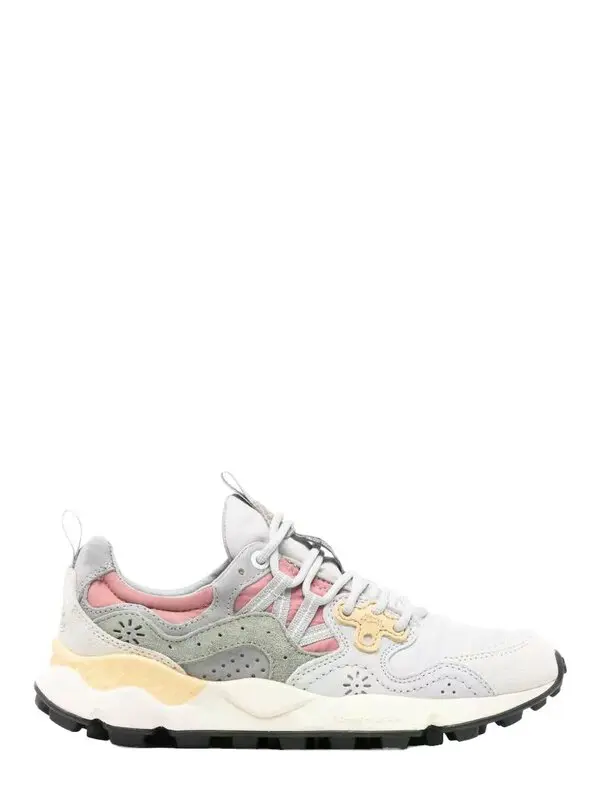FLOWER MOUNTAIN Nubuck Leather Sneakers - Grey