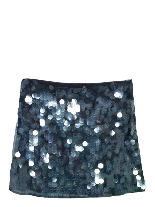 Marella Sequin Mini Skirt - Blue