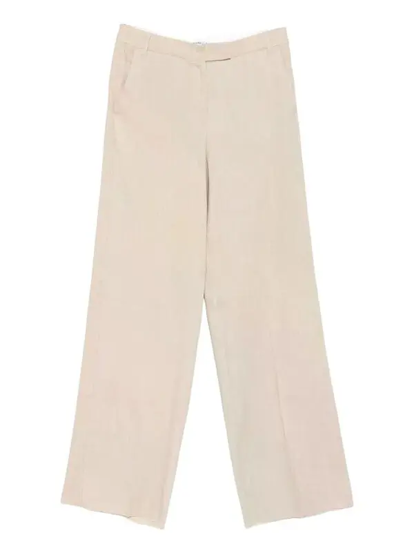 Marella Wide Leg Linen Trousers - Neutrals