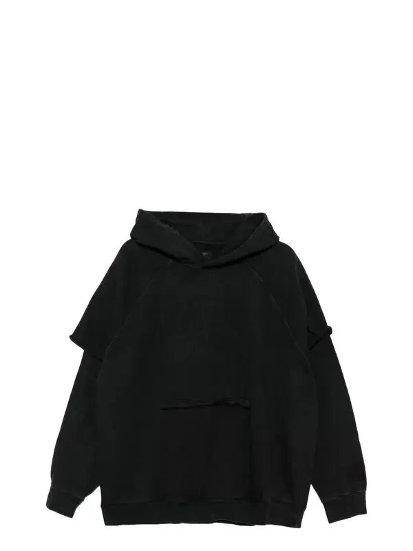 Champion Raw-hem Hoodie - Black