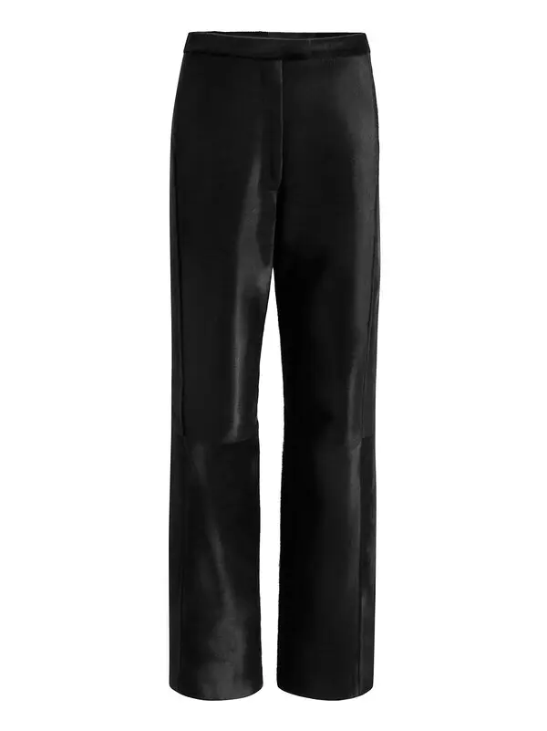 Khaite Borden Haircalf Pant - Black