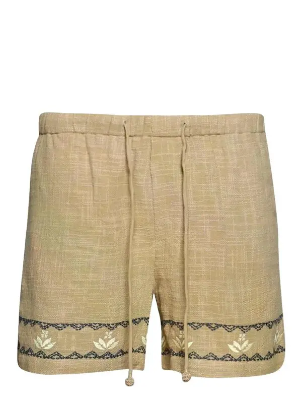 BAZISZT Drawstring-fastening Shorts - Neutrals