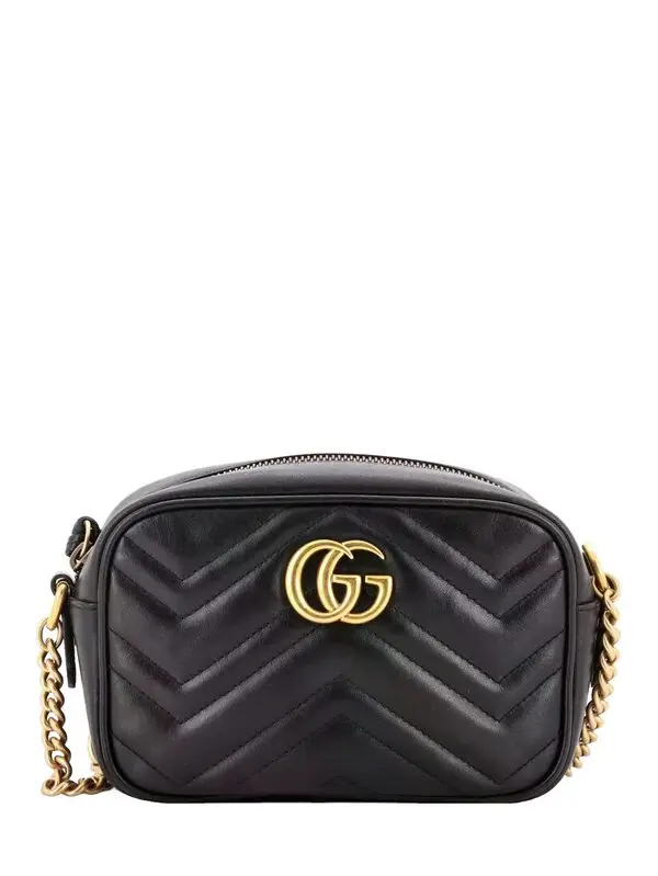 Gucci Gg Marmont Mini Crossbody Bag - Black