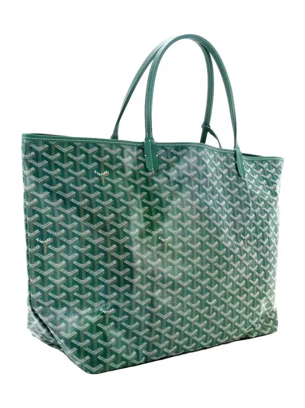 Goyard Saint Louis Coated Canvas Gm Tote Bag - Green