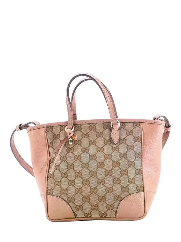 Gucci Bree Convertible Gg Canvas Tote - Brown