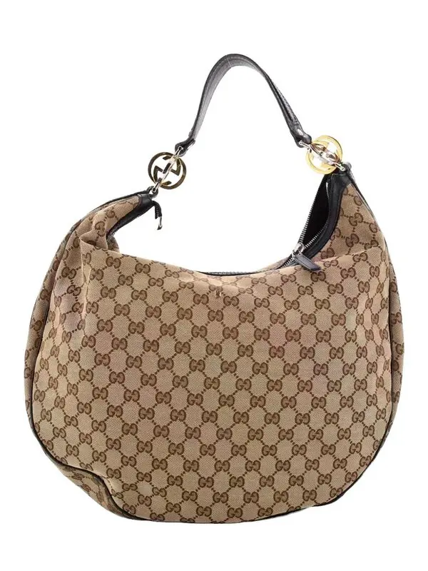 Gucci Twins Gg Canvas Large Hobo Bag - Brown