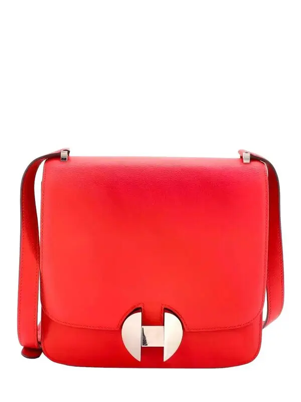 Hermès 2002 Evercolor 20 Shoulder Bag - Red