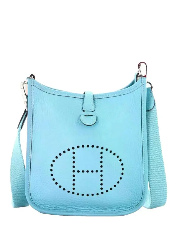 Hermès Evelyne Tpm Crossbody Bag Clemence Leather - Blue